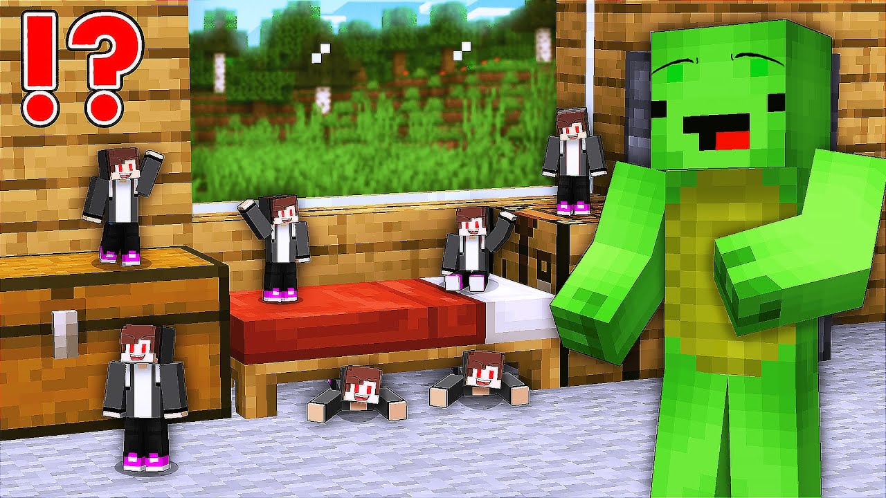 How Dark JJ Became SUPER TINY To HIDE and SEEK From Mikey ? - Minecraft (Maizen) - YouTube