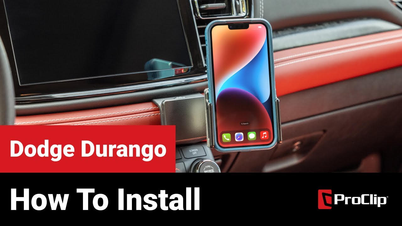 Dodge Durango - How-To Install Center Dash Mount (855909) - YouTube
