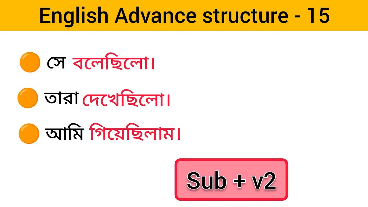 Advance english structure 15 || speak English fluently ...