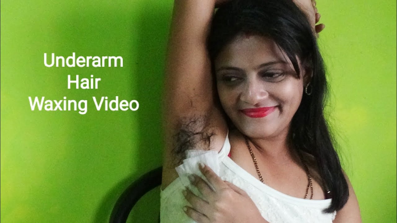 Step By Step Underarm Hair Waxing Process Video - YouTube