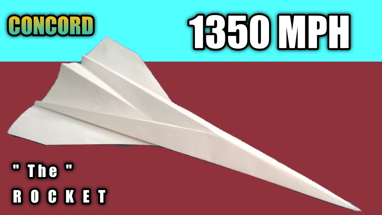 How To Make Paper Airplanes Concord @papery124 - YouTube