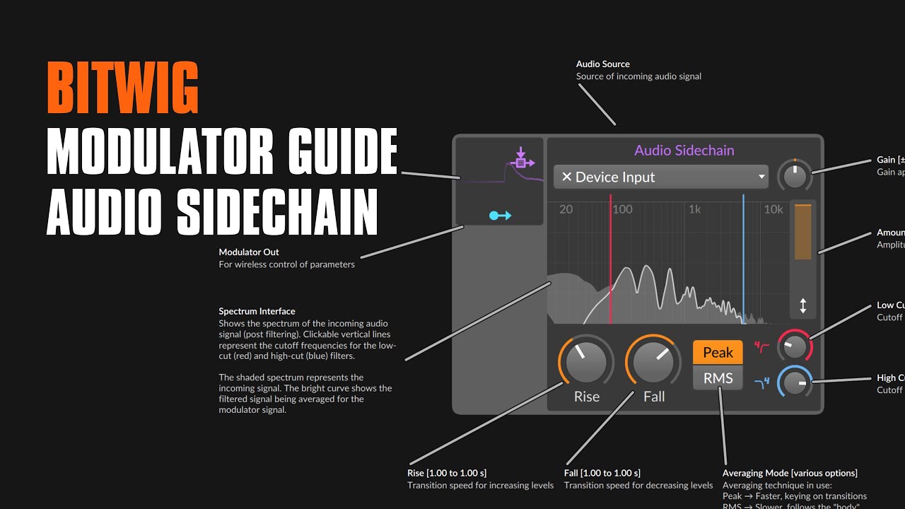 Audio Sidechain - Bitwig Modulator Guide - YouTube