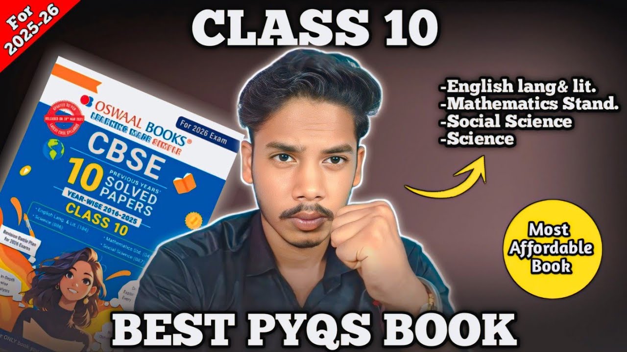 Best PYQs Book for Class 10 Board Exam 2025-26 | Best Book For CBSE ...