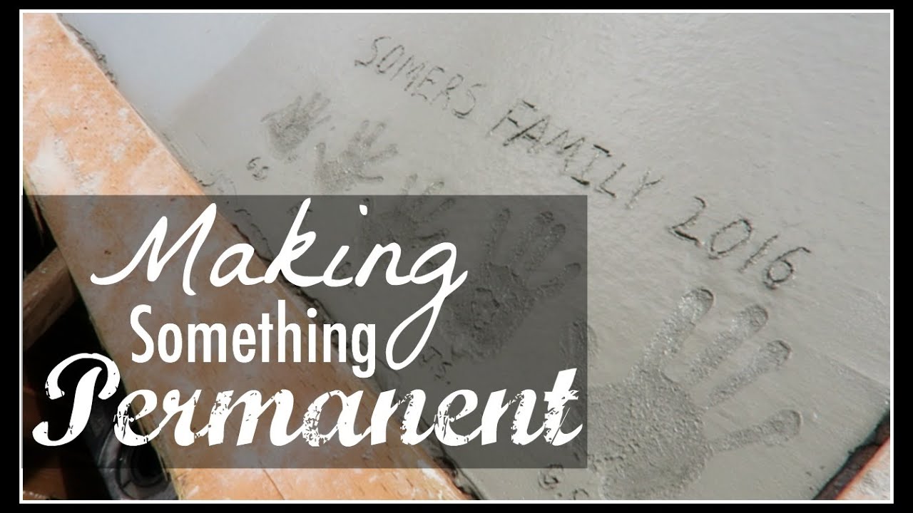 MAKING SOMETHING PERMANENT | Somers - YouTube
