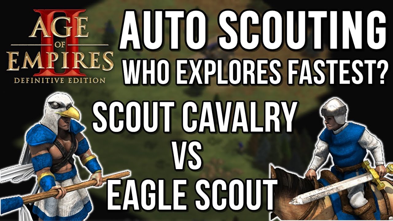 AoE2 DE Auto Scouting: Scout Cavalry vs Eagle Scout - Which Explores ...