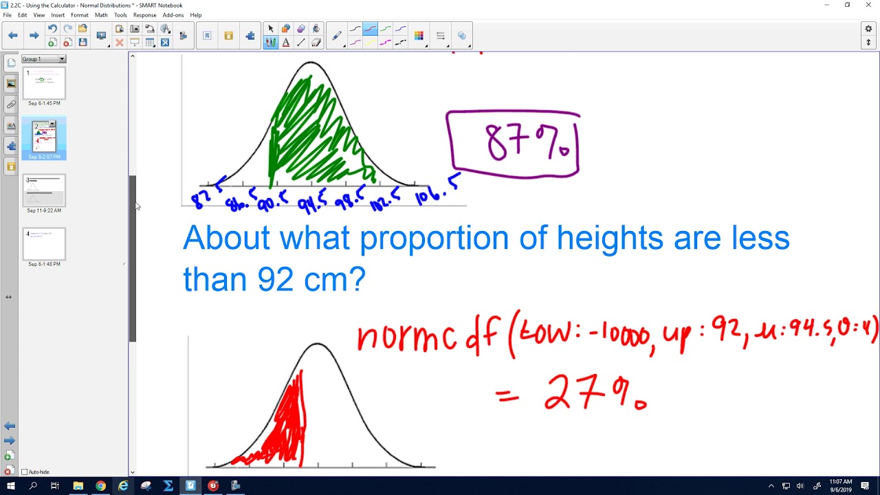 2.2C - Normal Calculations using the calculator - YouTube
