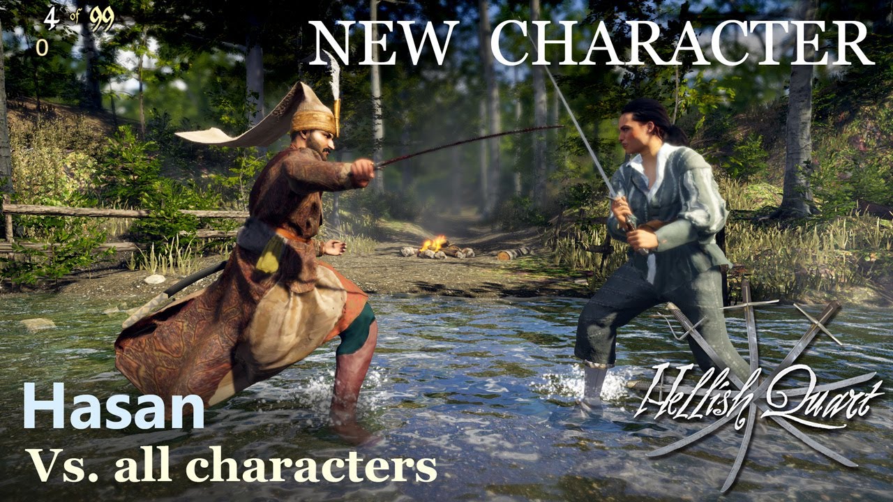 Hellish Quart | Sword fighting game | New Character Hasan - YouTube