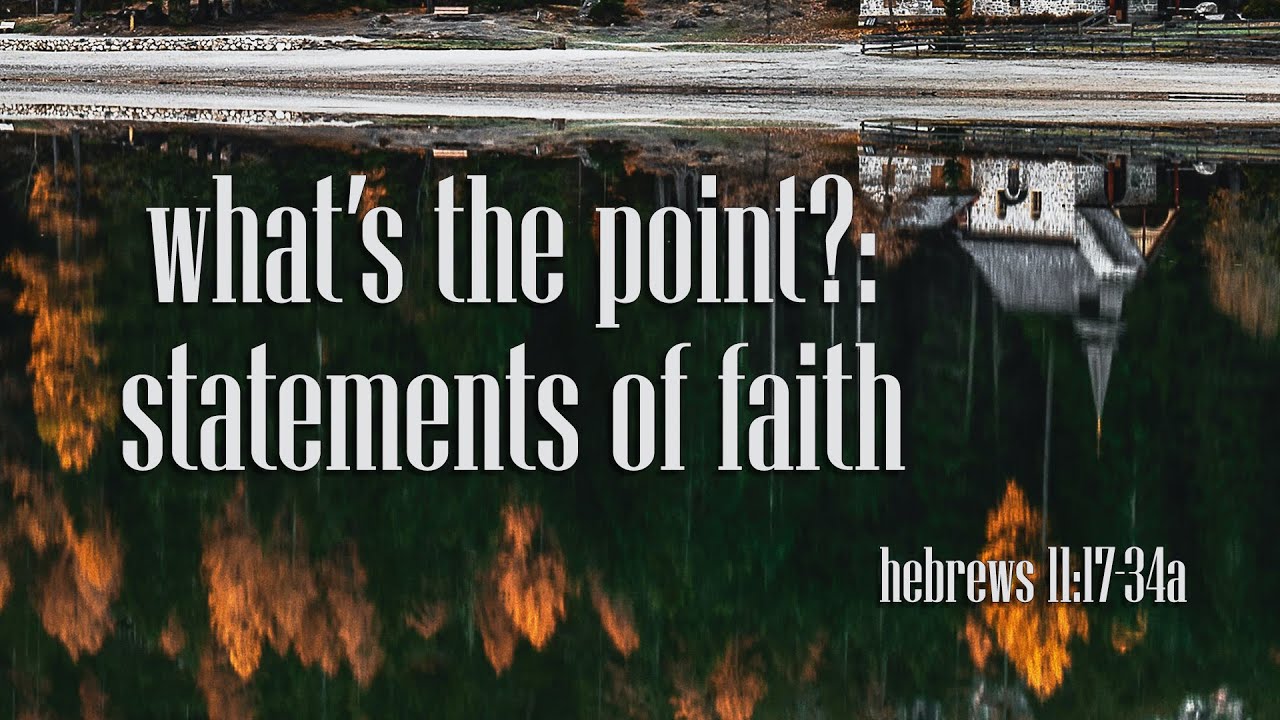 What's the Point?: Statements of Faith | Midweek Devotion - YouTube