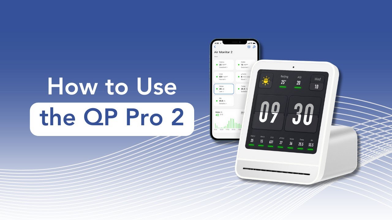 How to Use the QP Pro 2 Air Quality Monitor - YouTube