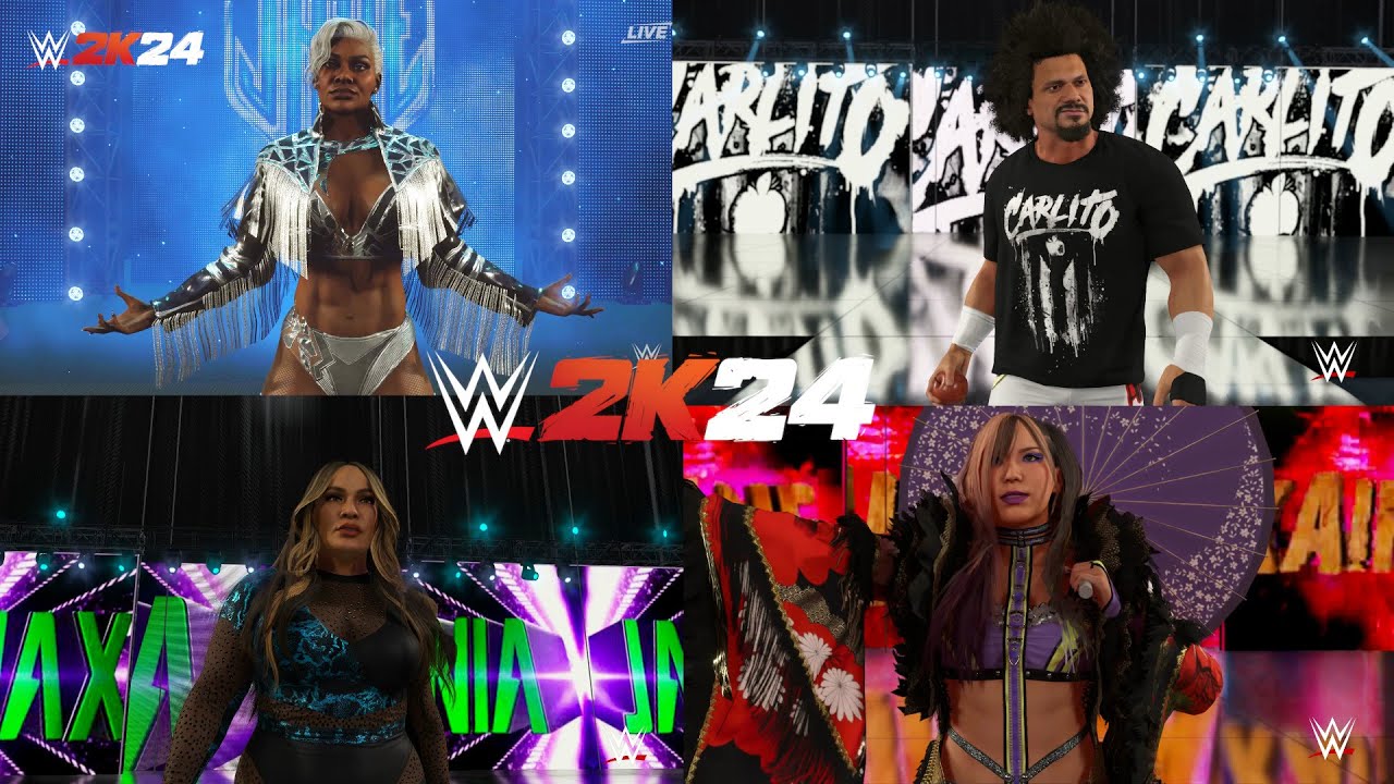 WWE 2K24 - *NEW DLC PACK* ALL Entrances From Global Superstar Pack (PS5 ...