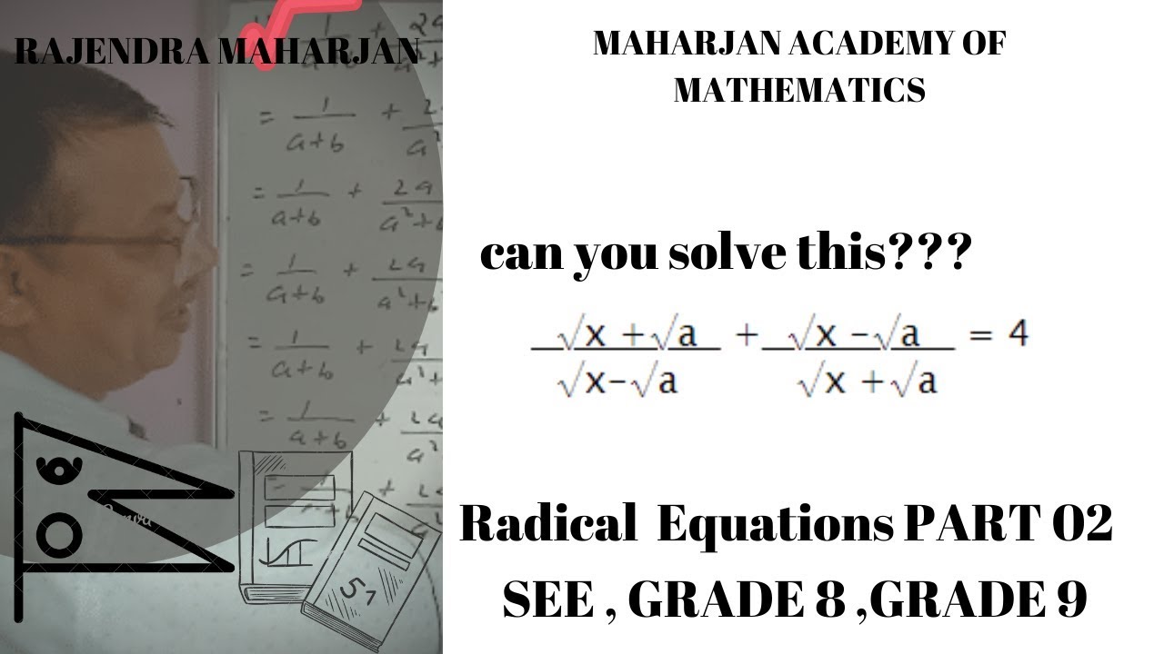 Radical Equations PART 02 Tough Problems with Tricky Solutions - YouTube