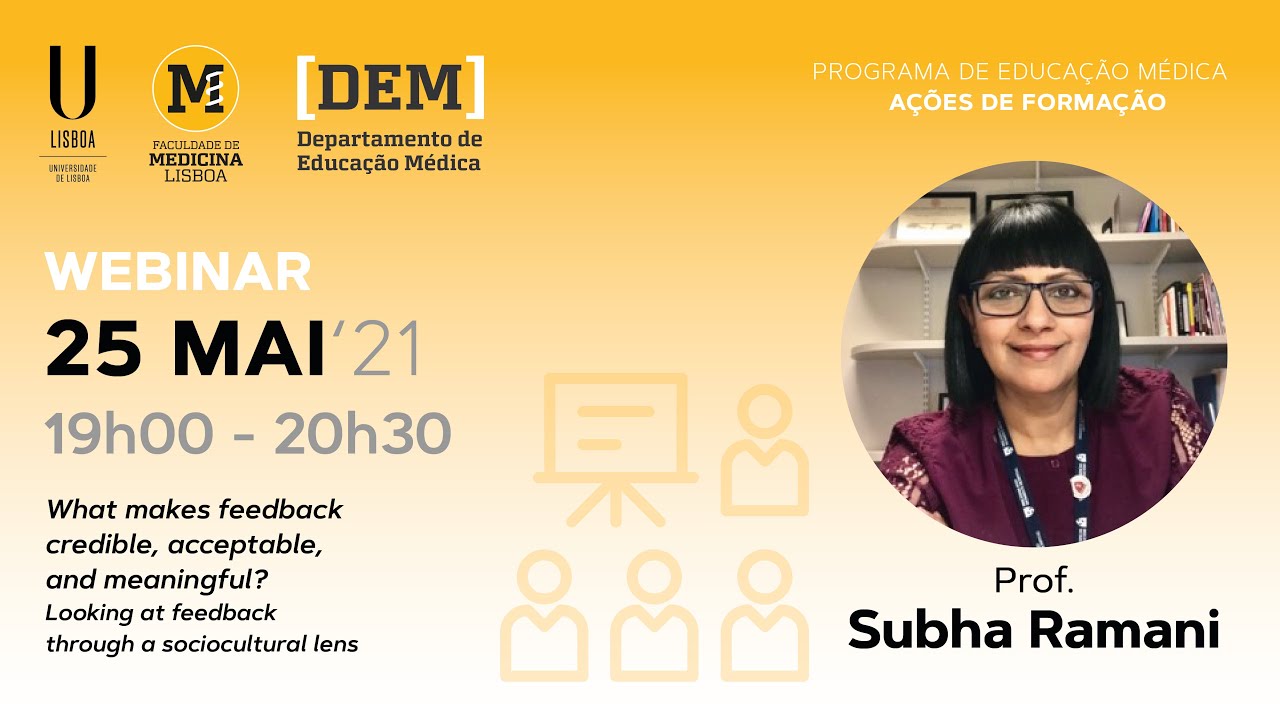 What makes feedback credible, acceptable and meaningful? - Prof. Subha ...