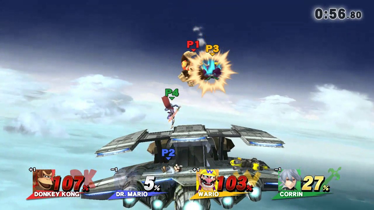 Super Smash Bros Wii U Online Battle Donkey Kong vs. Dr. Mario vs ...