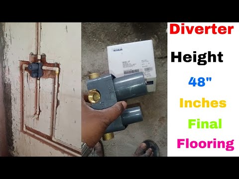 Kohler diverter installation and fittings cpvc pipe line || Diverter ...