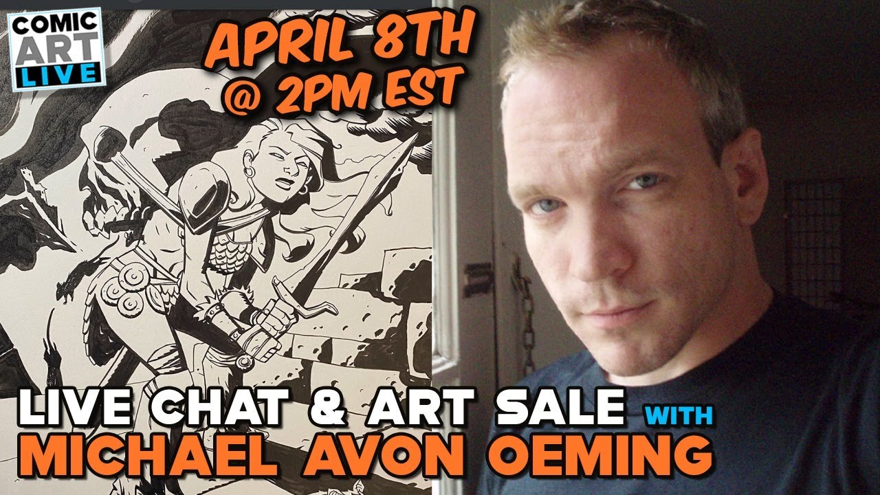 Live Art Sale with Comic Artist Michael Avon Oeming - YouTube