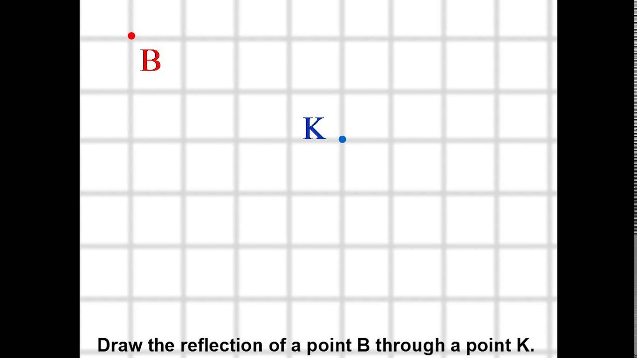 Draw the reflection of a point B about a point K. MathPrimary 20 ...
