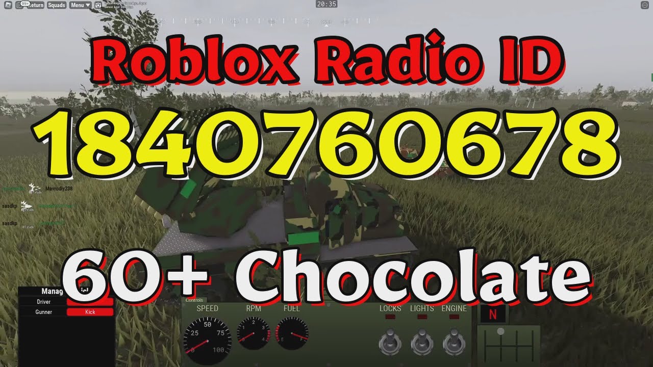 Chocolate Roblox Radio Codes/IDs - YouTube
