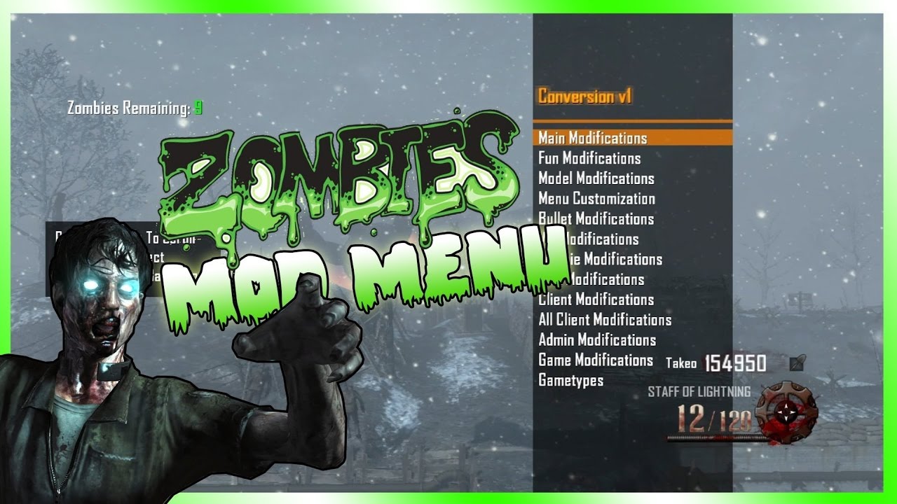 [BO2 ZOMBIE] "LICERNE V1" GOOD FREE SPRX ZOMBIE MOD MENU (Rank All ...
