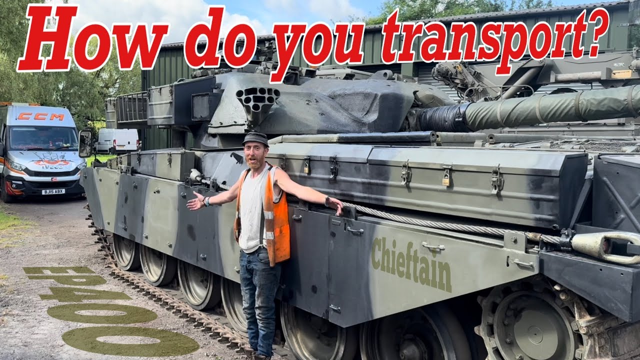 How to transport a 56 ton TANK!! - YouTube