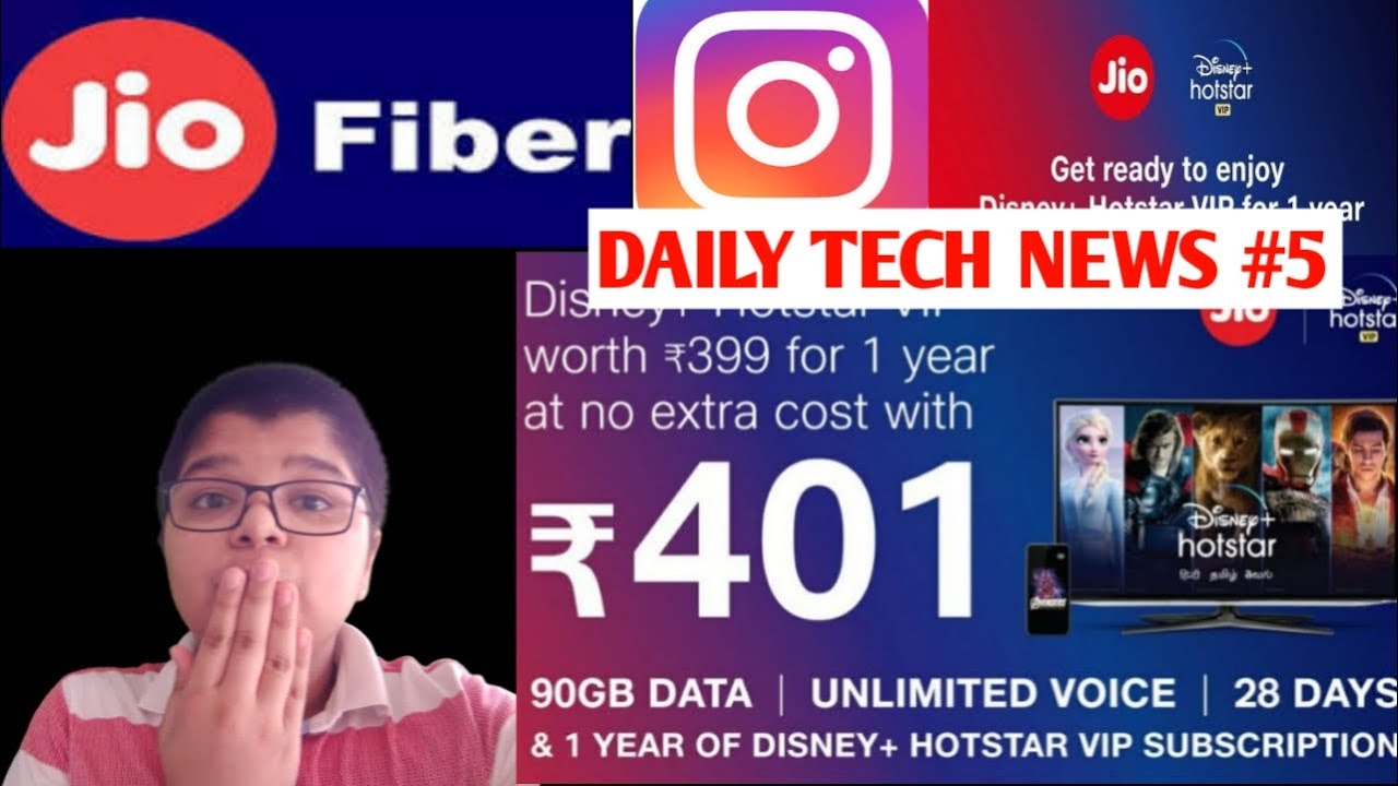 Daily Tech News#5 No Embed,Jio New Plan,Jio Annual Plan,Jio Fiber New ...