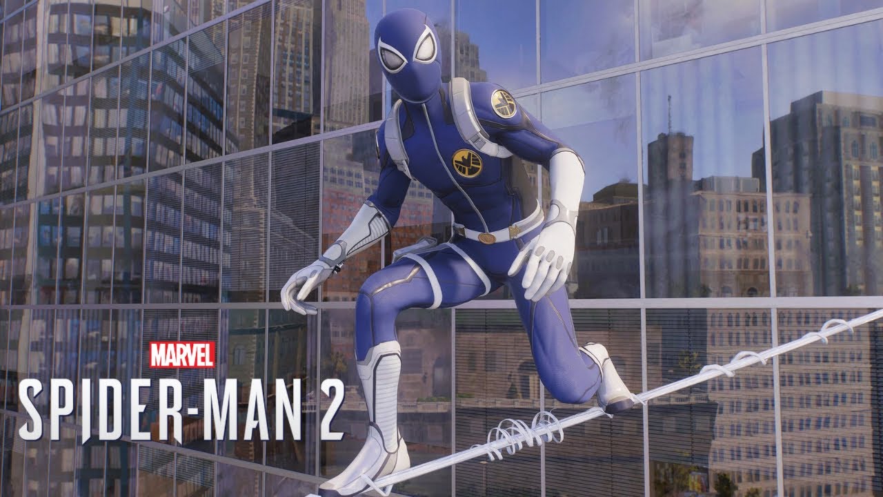 Agent of SHIELD Suit Gameplay - Marvel's Spider-Man 2 - YouTube