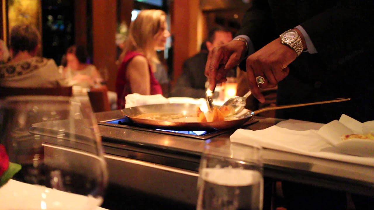Gary Danko's Tableside Flambe - YouTube