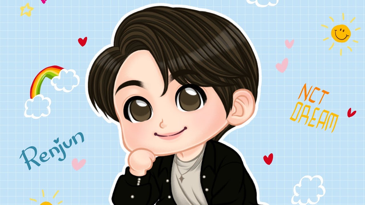 MENGGAMBAR RENJUN NCT DREAM CHIBI FANART di IBIS PAINT X - YouTube