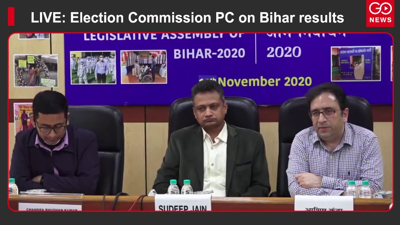 LIVE: Election Commission PC on Bihar results - YouTube