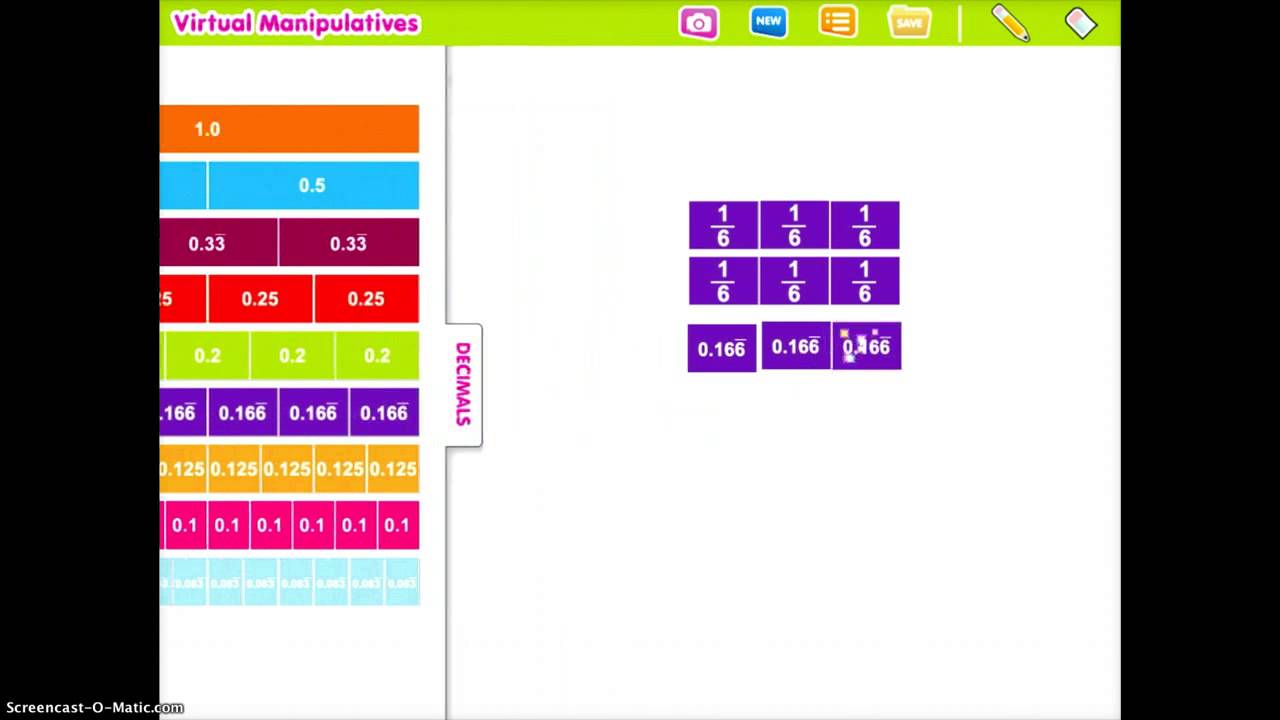 Virtual Manipulatives App Demonstration - YouTube