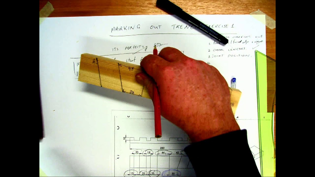 Trenching marking out Exercise 1 - YouTube