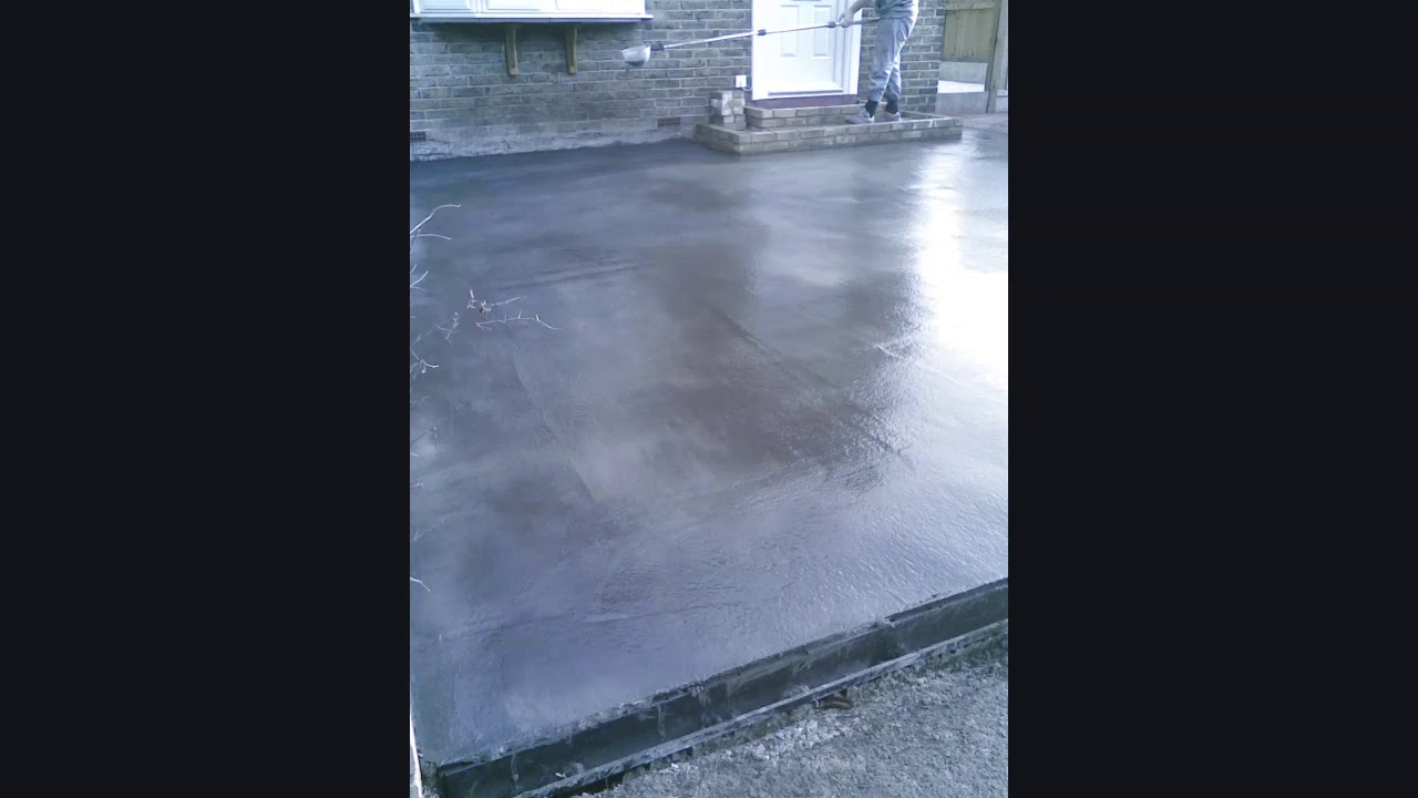 Pattern Imprinted Concrete - YouTube