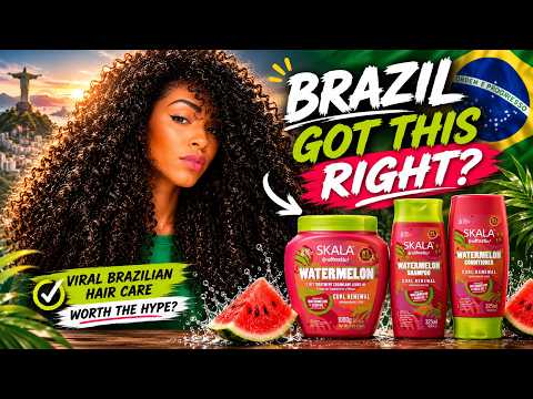 I Tried Brazil’s Viral Skala Watermelon on My Big Afro Hair