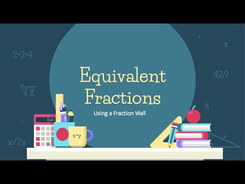 Using a fraction wall to find equivalent fractions - YouTube