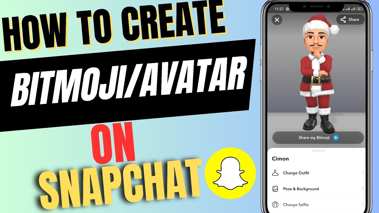 How to create Avatar/BITMOJI on Snapchat 2024 - YouTube