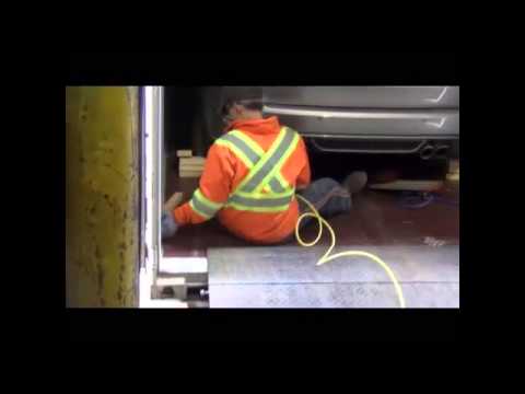 Container Loading Process of 2 cars in 40 feet container - YouTube