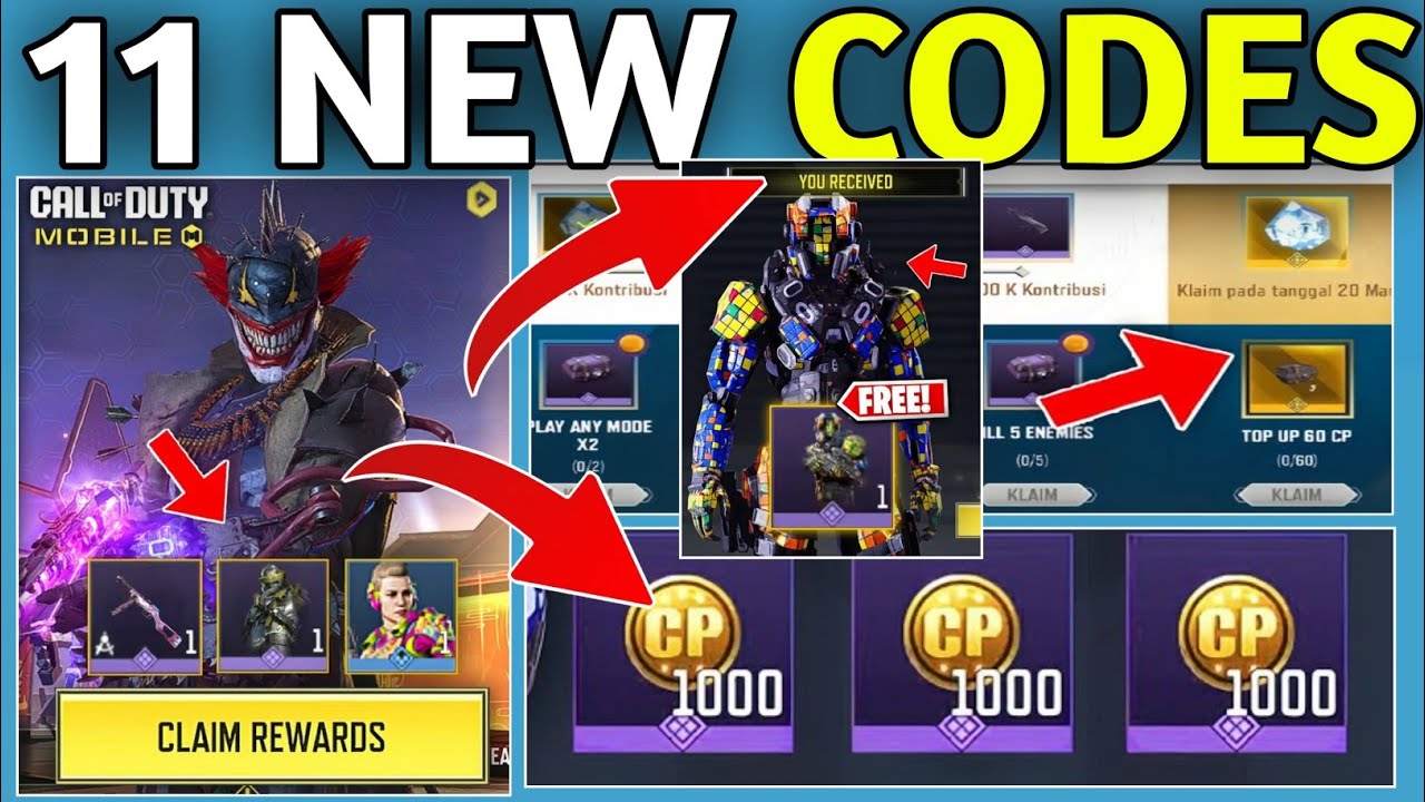 NEWEST ⚡ All New!! CALL OF DUTY MOBILE REDEEM CODES 2024 - CODM CODES ...