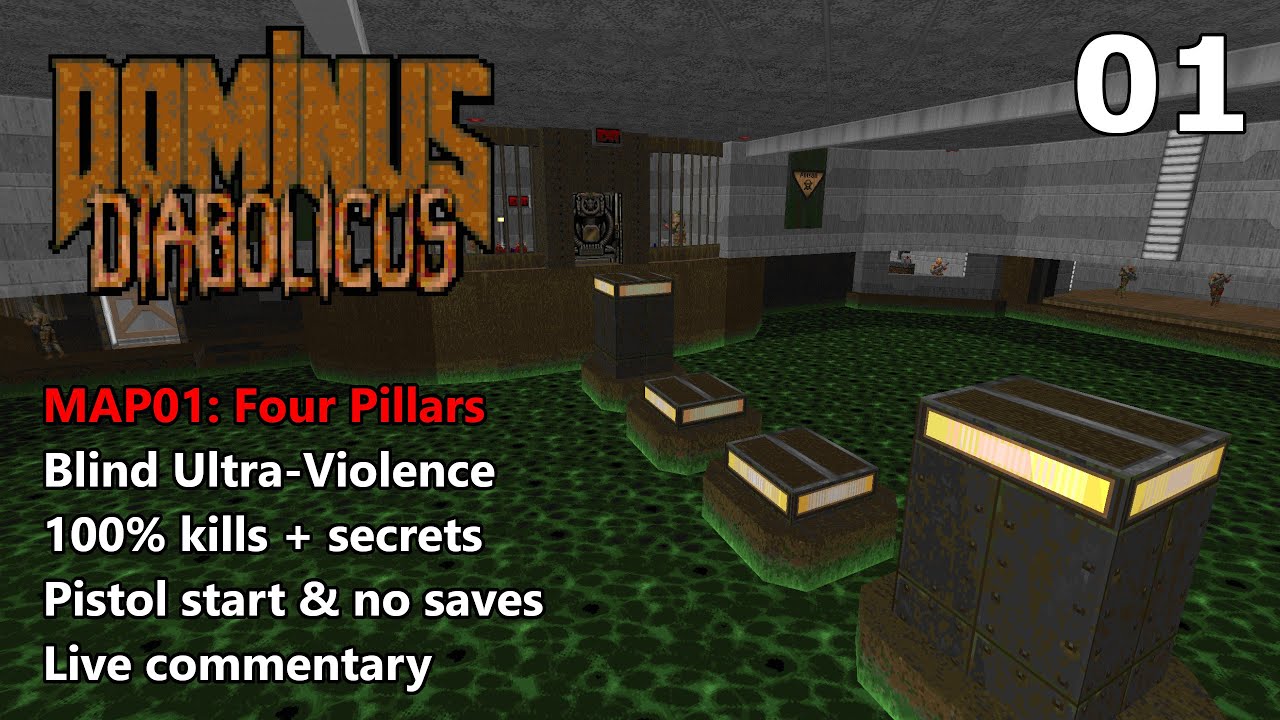 Doom II: Dominus Diabolicus - MAP01: Four Pillars - Blind Ultra ...