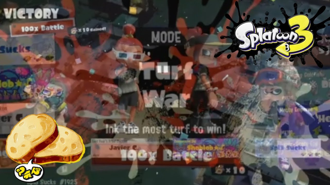 Winning 7 100x Battles In Splatoon 3 | Bread Vs Rice Vs Pasta Splatfest ...