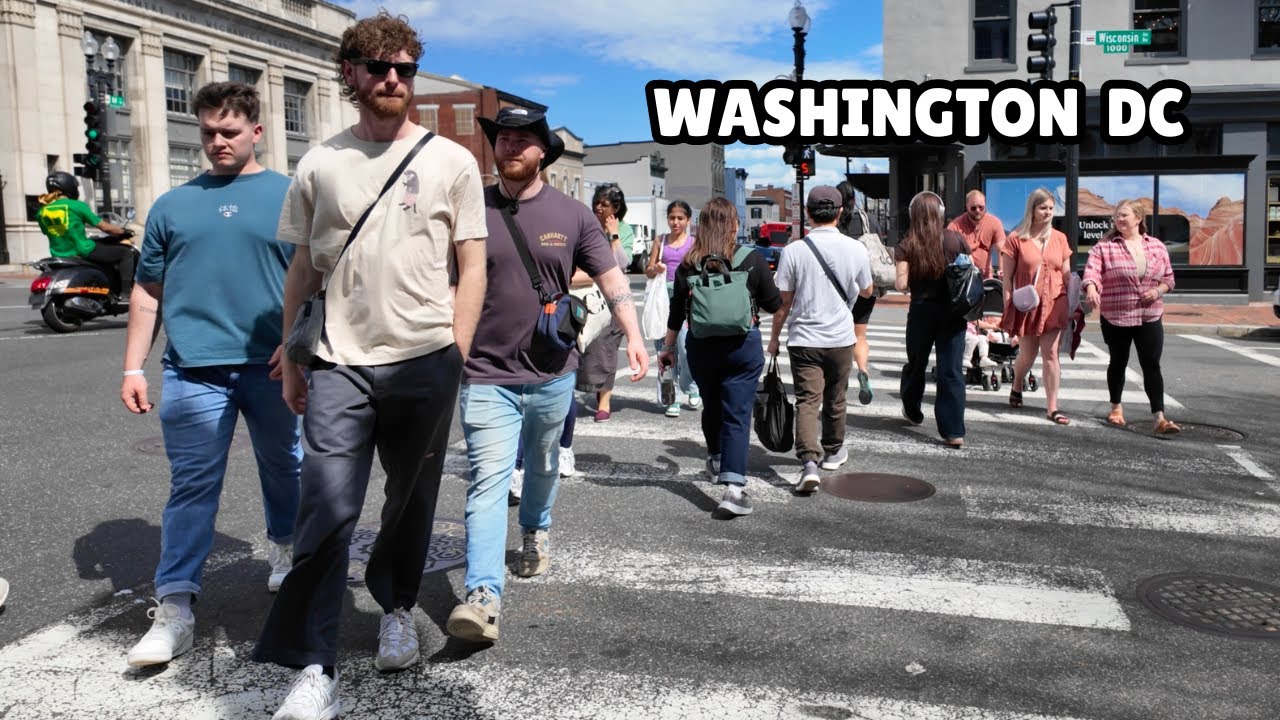 Washington DC Walking tour 4K 📸 Downtown Washington DC 🥨 💫 - YouTube