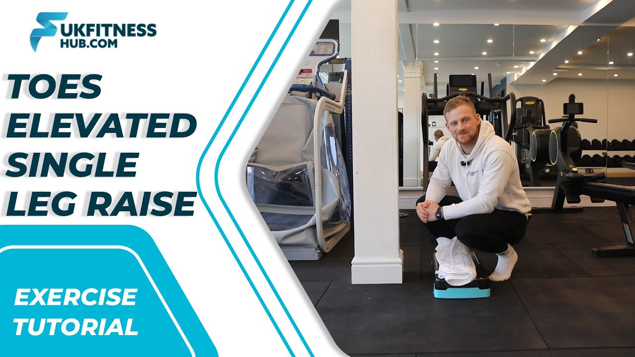 Exercise Tutorial: Single Leg Plantar Flexion On A Step With Toes Elevated - YouTube