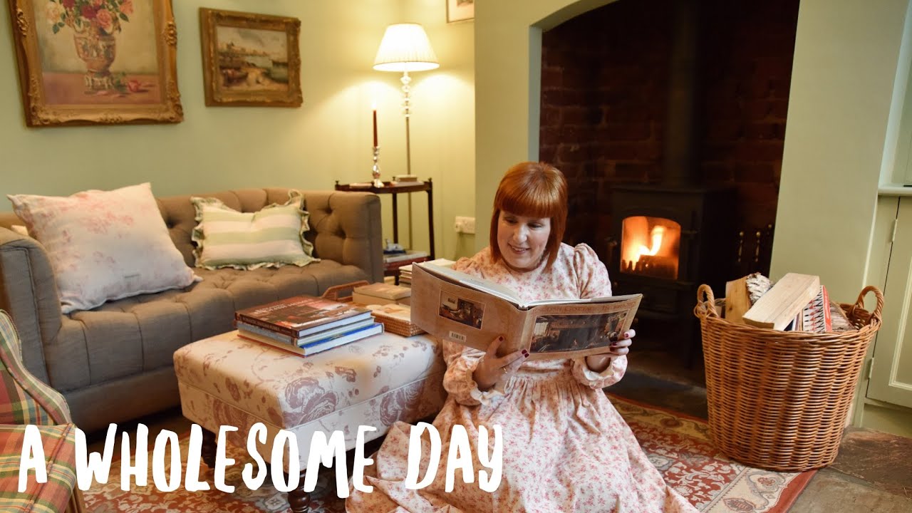 A wholesome day: Embracing the COSINESS & COMFORTS OF HOME - YouTube