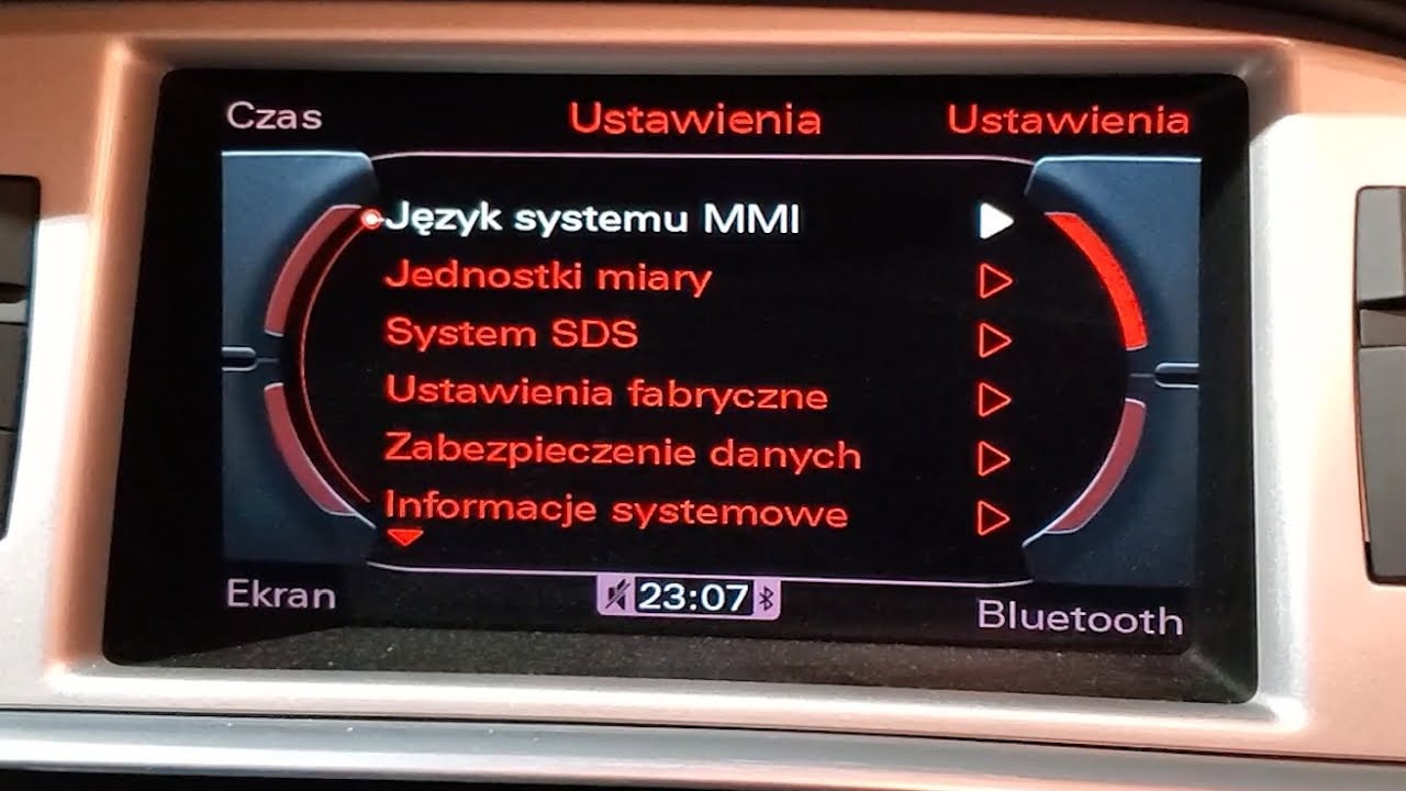 AUDI A4 A5 A6 A8 Q5 Q7 Aktualizacja MMI 3GH POLSKIE MENU Polski Lektor ...