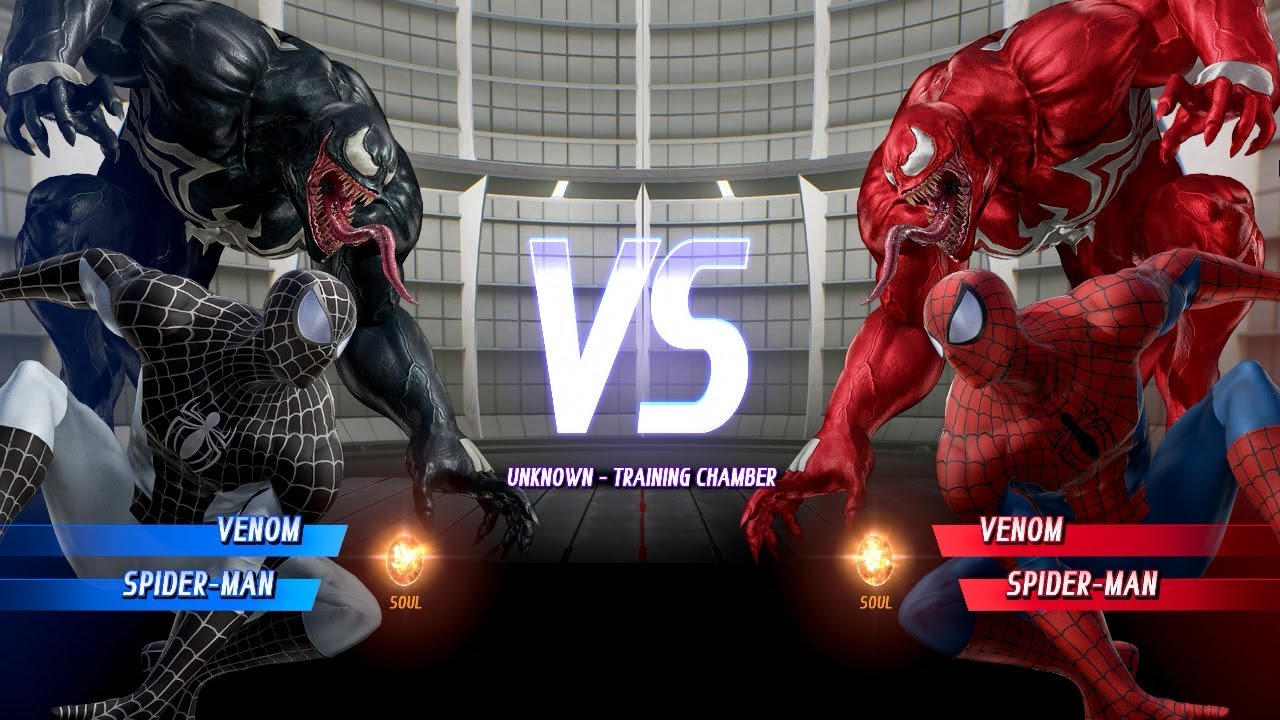Venom & Black Spider Man VS Red Venom & Red Spider Man - Marvel vs ...