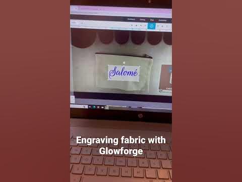 How to engrave fabric using Glowforge laser machine. Settings are listed in this video - YouTube
