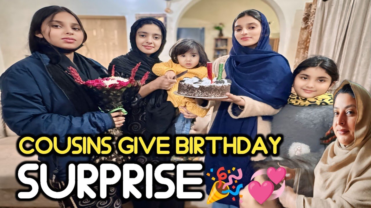 Cousins ne mil kr diya birthday surprise | Nadia Imran Family - YouTube