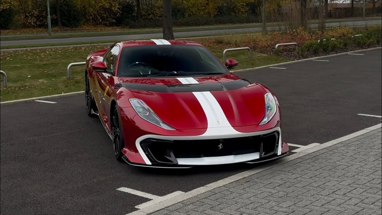 Lipstick red Tailor made Ferrari 812 comp - YouTube