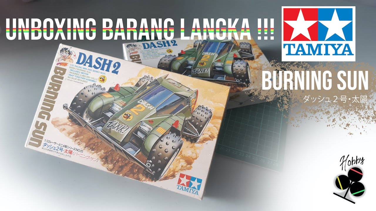Unboxing [ミニ四駆] Tamiya Classic Rare Burning Sun [type 1 Chassis ...
