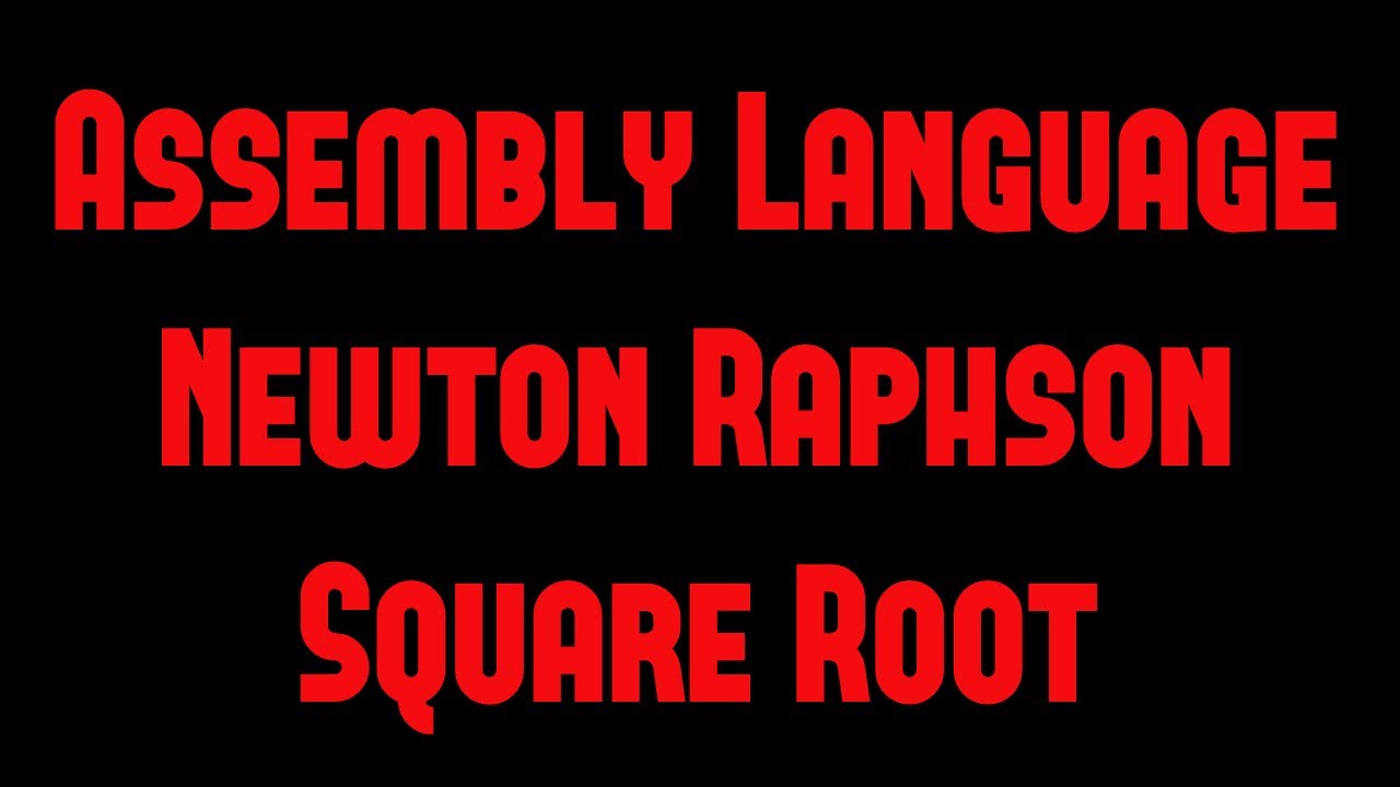 Newton Raphson Square Root - YouTube