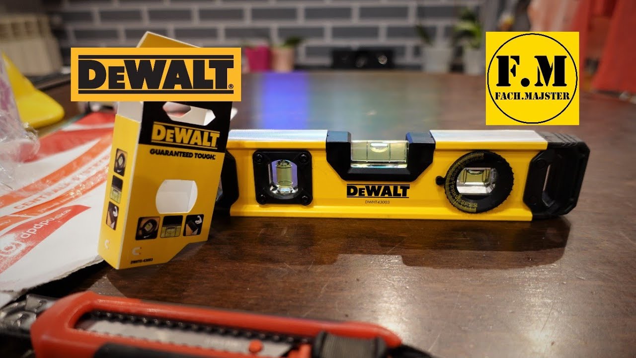 New Dewalt Level Magnetic DWHT0-43003-First Opening - YouTube