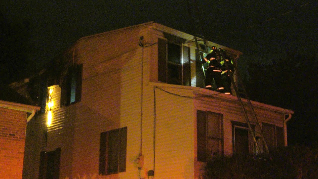 Allentown Firefighters quickly attack this top floor fire in a private ...